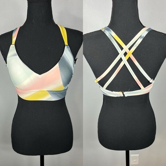 CALIA by Carrie Underwood | Swim | Caliawomens Strappy Back Ruched Medium Support Bikini Swim ...